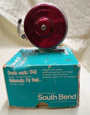 South Bend Oren O'Matic Model E No. 1140 Balanced Fly-Fishing Reel Red ...