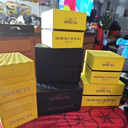 LOT OF 7 INVICTA EMPTY WATCH DISPLAY/STORAGE BOXES | eBay