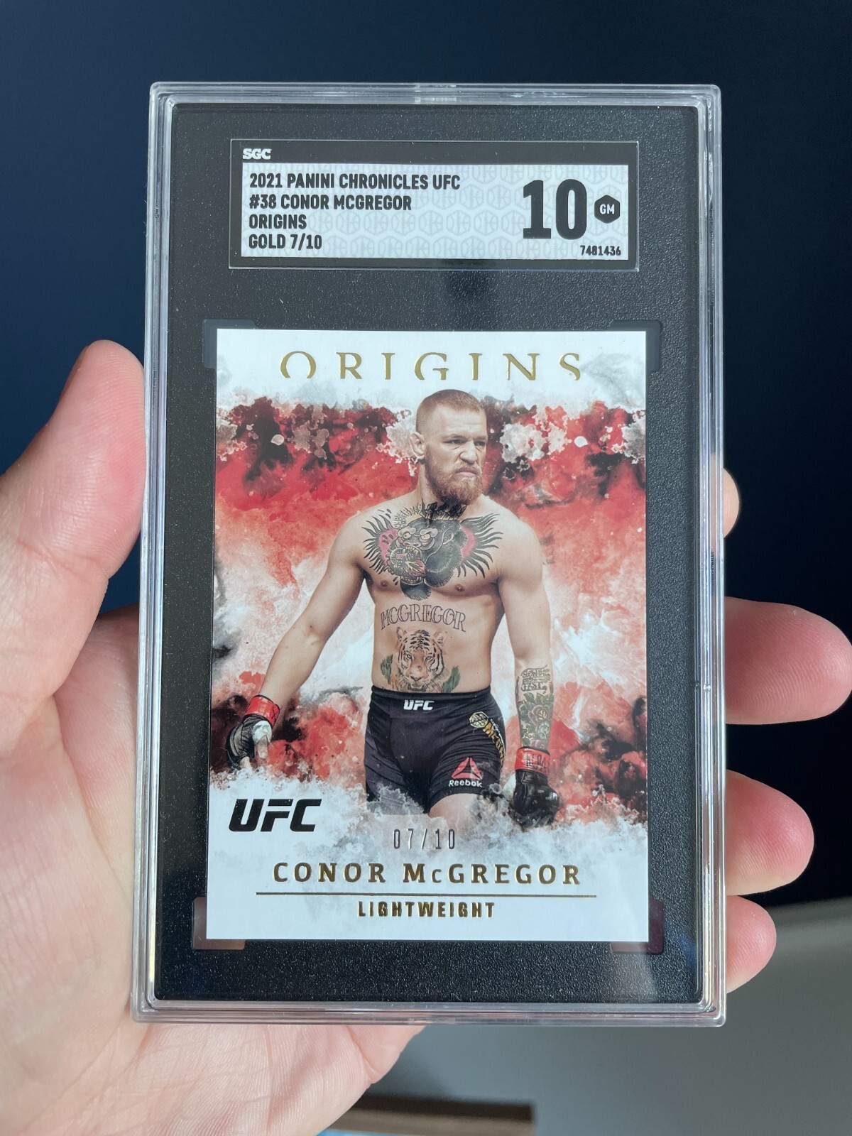 2021 Panini Chronicles UFC - Origins Gold #38 Conor McGregor /10 for ...