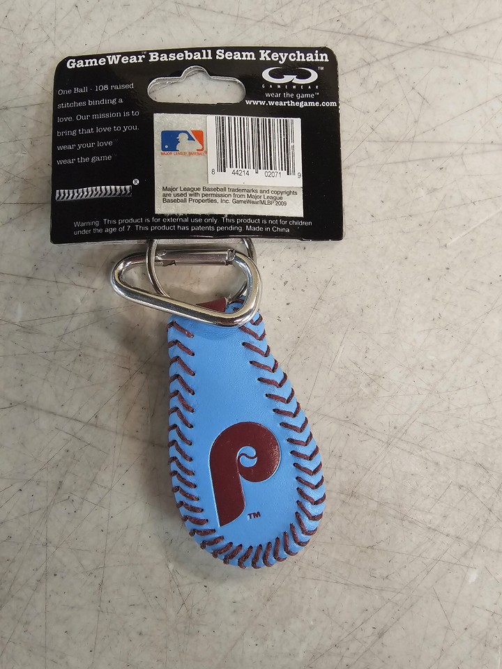 PHILADELPHIA PHILLIES RETRO P BASEBALL KEY CHAIN KEYCHAIN NEW ITH TAG ...