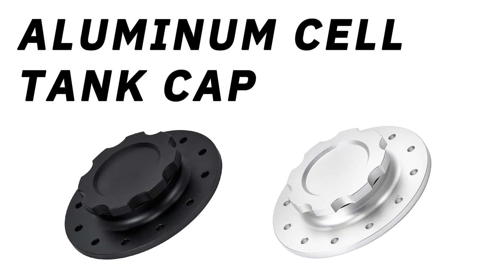 160mm Billet Aluminum Easy Fill Fuel Cell Gas Cap with 12 Hole Cell ...