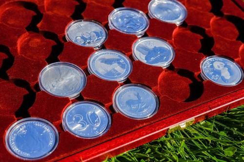 Luxury Wooden Coin Tray Cabinet Case, Collection Storage Display Box ...