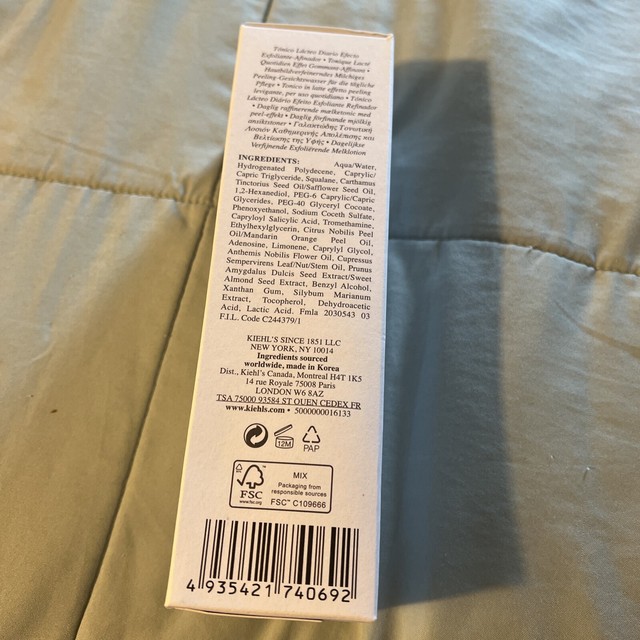 KIEHL’S DAILY REFINING MILK-PEEL TONER (6.8 Fl Oz Authentic Fast- for ...