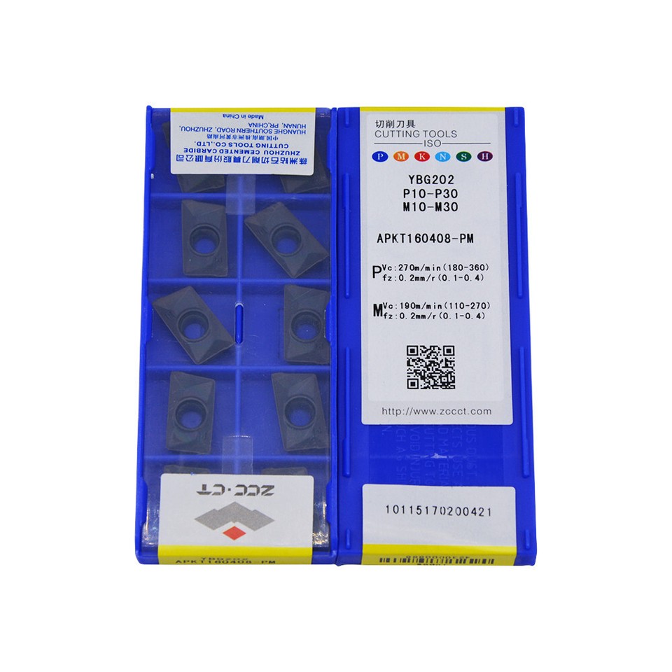 20pcs APKT 160408-PM YBG 202 New Milling Inserts CNC blade Turning tool ...