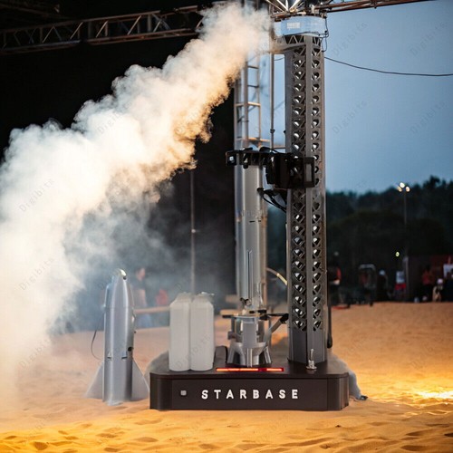 1/400 Spacex Starship Launch Tower Set with Office Humidifier Model ...