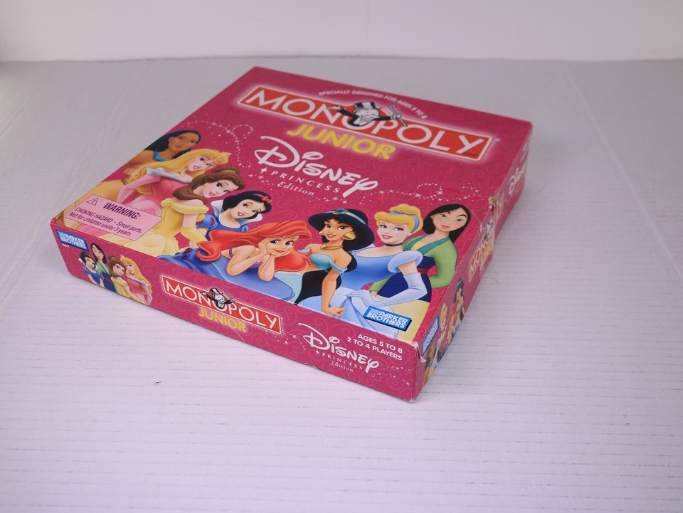 Vintage Monopoly Junior Disney Princess Edition 2004 95% Complete See ...