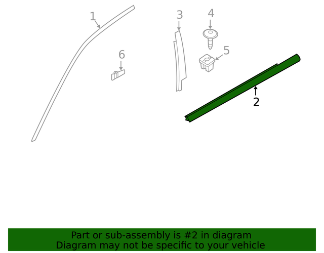 BMW OEM 19-20 330i xDrive Front Door Exterior Trim-Belt Molding Left ...