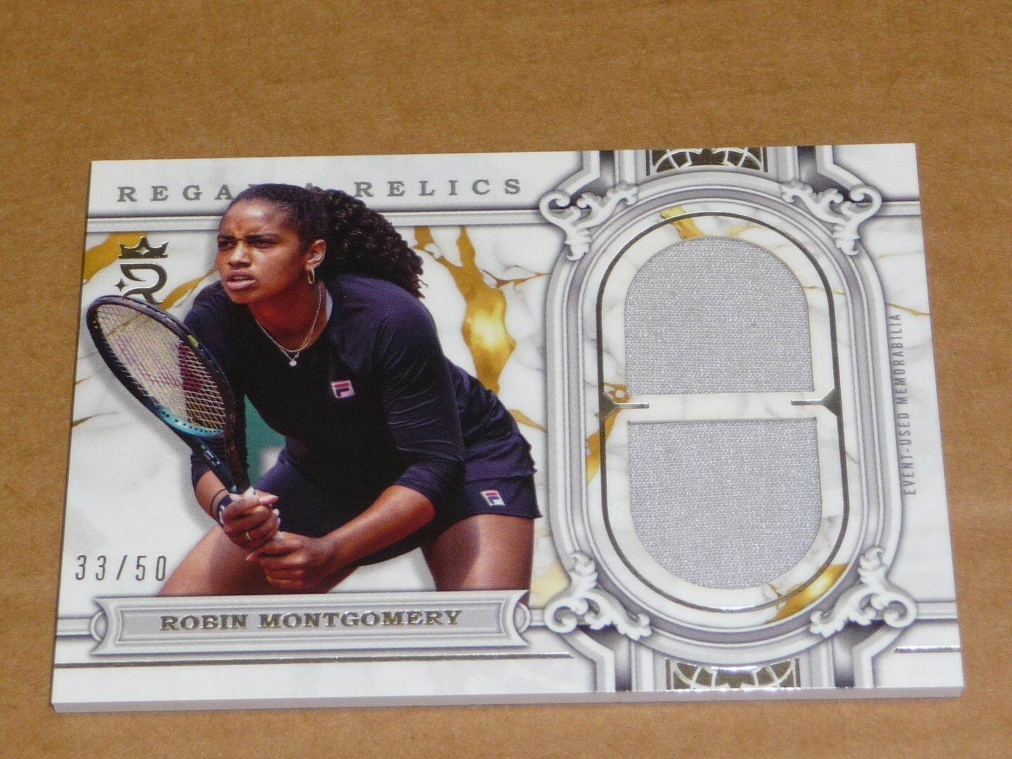 2024 Topps ROYALTY TENNIS ROBIN MONTGOMERY DUAL RELIC SWATCH REGAL 33/ ...