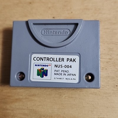 Original Nintendo 64 Controller pak pack NUS-004 N64 Memory Card Japan ...