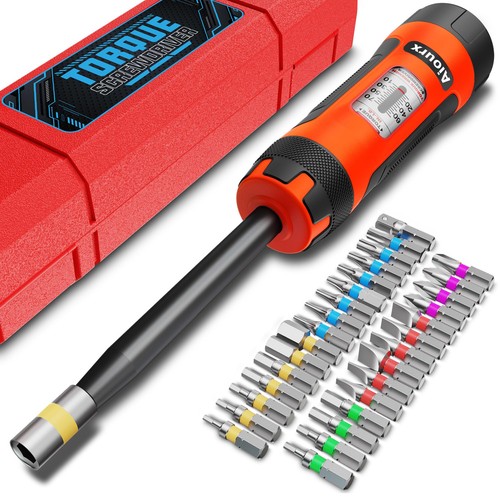 Aiourx Long Shank Torque Screwdriver Wrench Driver Set, 10-70 Inch ...