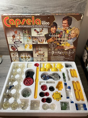 1984 Capsela 1000 Series Motorized Construction Set NOS Vintage | eBay