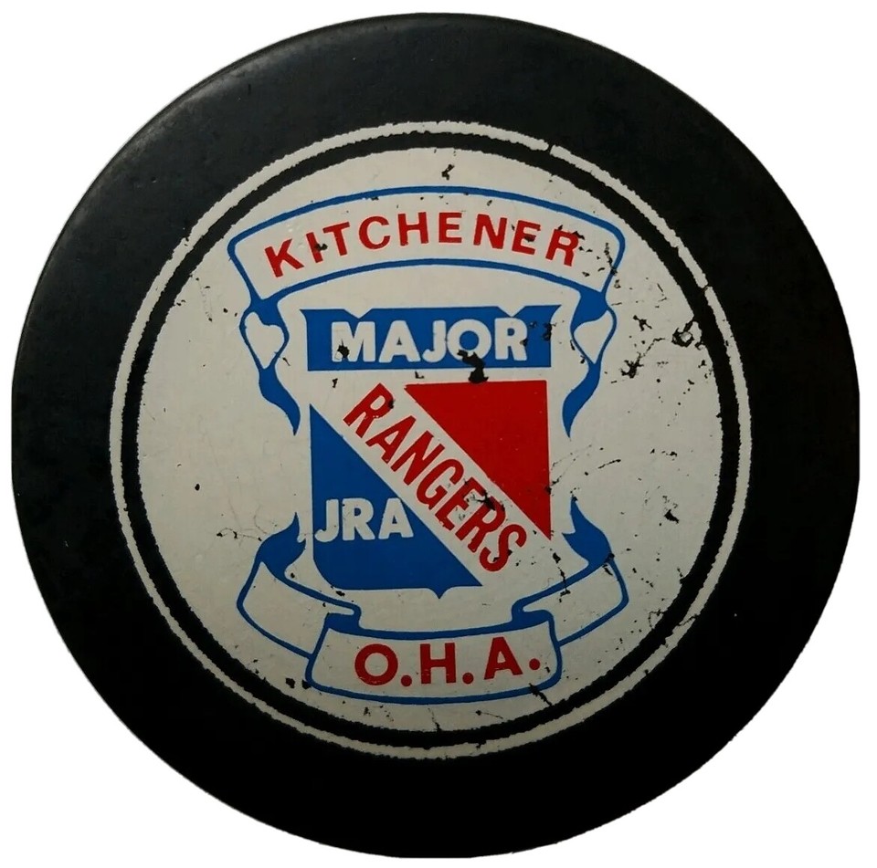KITCHENER RANGERS JR. A OHA VINTAGE VICEROY MFG. Made In Canada GAME ...