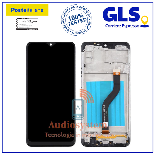 DISPLAY TOUCH SCREEN+FRAME ORIGINALE SAMSUNG GALAXY A20S SM-A207F VETRO ...