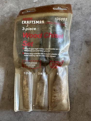 Craftsman 936861 3 Piece Wood Chisel Set 3 Hard Carbon Steel Original Package | eBay