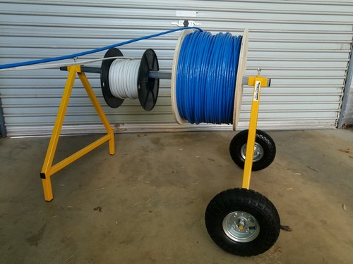 Mobile Cable Drum Dispenser to unroll drums of cable, wire, chain and ...