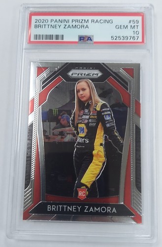 2020 Prizm Racing Brittney Zamora RC Rookie PSA 10 | eBay
