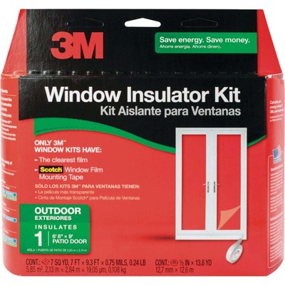 3M 84 In. x 112 In. Outdoor Patio Door Window Insulation Kit 2174W-6 ...