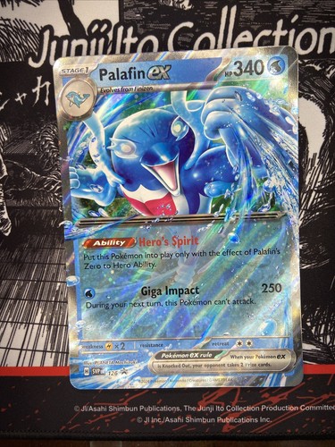 Pokémon TCG Palafin ex -SVP126 Black Star Promo Card Holo Rare | eBay