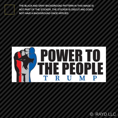 Trump Power to The People Bumper Sticker rwb fist pro america patriotic ...