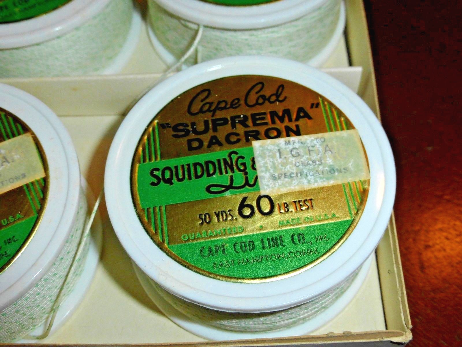 12 CAPE COD LINE SUPREMA DACRON SQUIDDING TROLLING FISHING LINES 50 ...