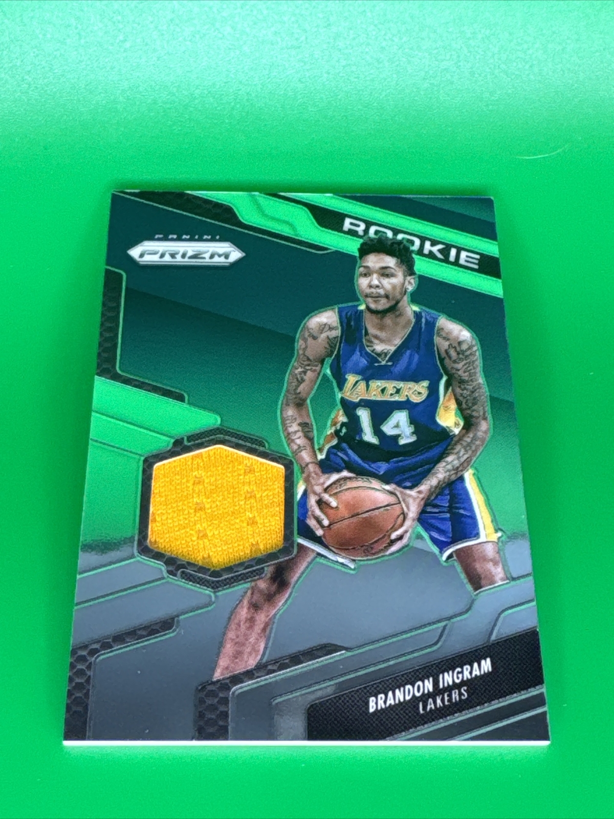 Brandon Ingram Rookie Card RC Jersey Patch 2016-17 Panini Prizm ...