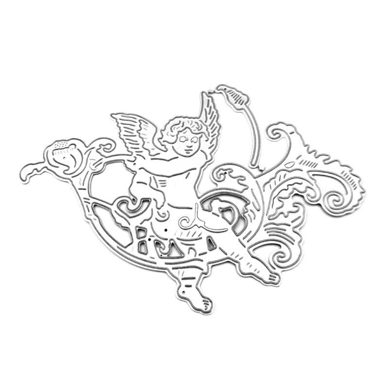 Carbon Steel Lovely Angel Cutting Embedded Steel Plate Paper Han | eBay