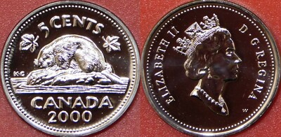 Proof Like 2000W Canada 5 Cents From Mint's Set | eBay