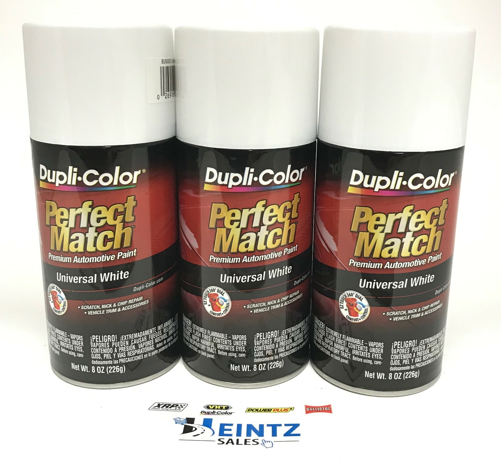 Duplicolor BUN0300-3 PACK Perfect Match Universal White Automotive ...