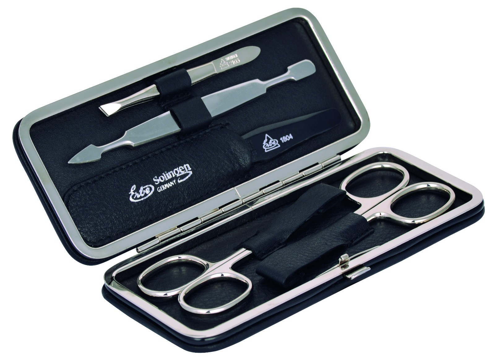 BECKER-MANICURE Erbe Solingen Manicure Set Maniküre-Etui Herren echtes ...