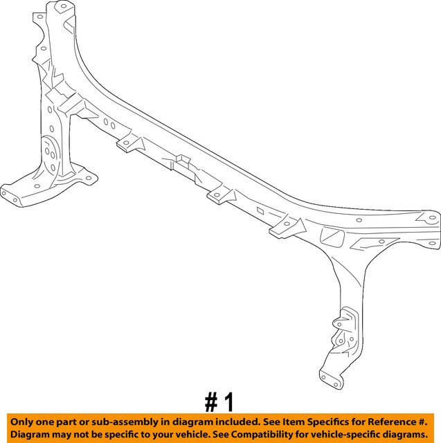 Ford OEM Radiator Support Panel FL3Z16138A Image 1 for sale online | eBay