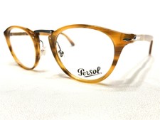 PERSOL Men's TORTOISE EYEGLASSES FRAMES GLASSES ITALY 3107-V 1058 47-22 ...