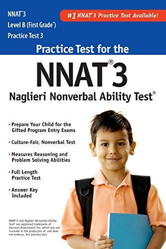 NNAT3 PRACTICE TEST LEVEL B (1ST GRADE) NAGLIERI NONVERBAL By Mercer ...