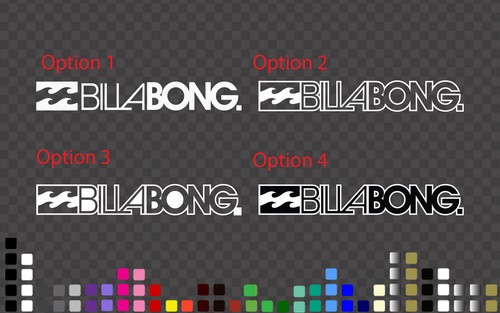 Billabong Logo Sticker Vinyl Decal Car Boat Camper Van Surf Surfing ...