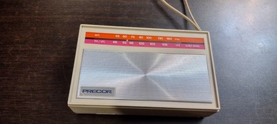 Vtg Precor Solid State AM/FM Transistor Radio 1960s/1970s Works ...