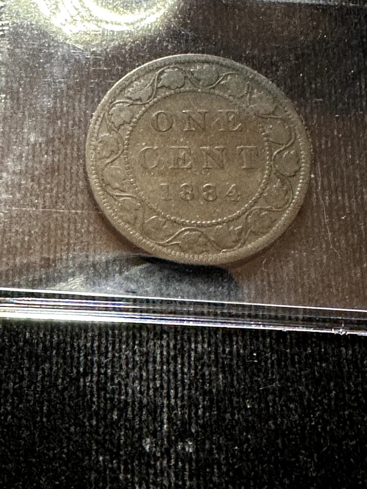 1884 Obv.#2 Canada Large One ¢1 Cent, Coin Mart Graded**VG-10** | eBay