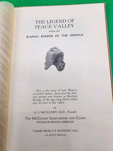 Wapoo- Mc Cleary Sanitarium Excelsior Springs Missouri 1939 Native ...