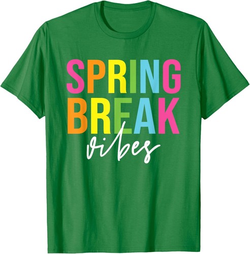 Students Spring Break Vibes Funny Teacher Cute Unisex T-Shirt | eBay