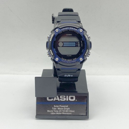 Casio Tough Solar #3214 W-5210H 41mm WR 100m Digital 5 Alarm Watch NWT ...