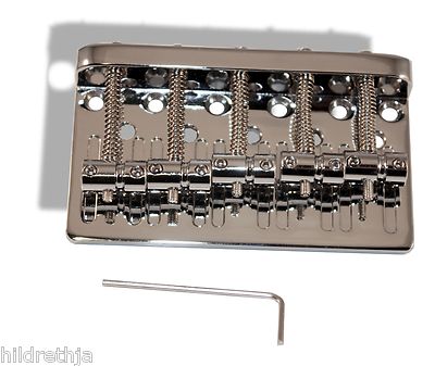 Bass Bridge 68mm 5 String thru body bridge Chrome Bitterroot 080649CH ...
