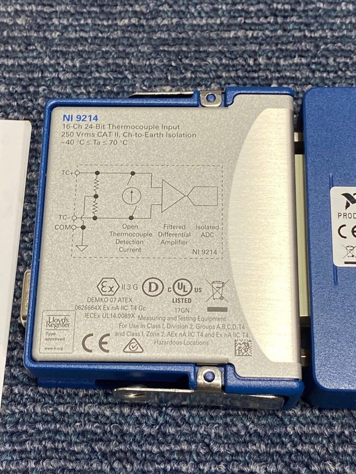 National Instruments NI-9214 Thermocouple input Module with NI TB-9214 ...