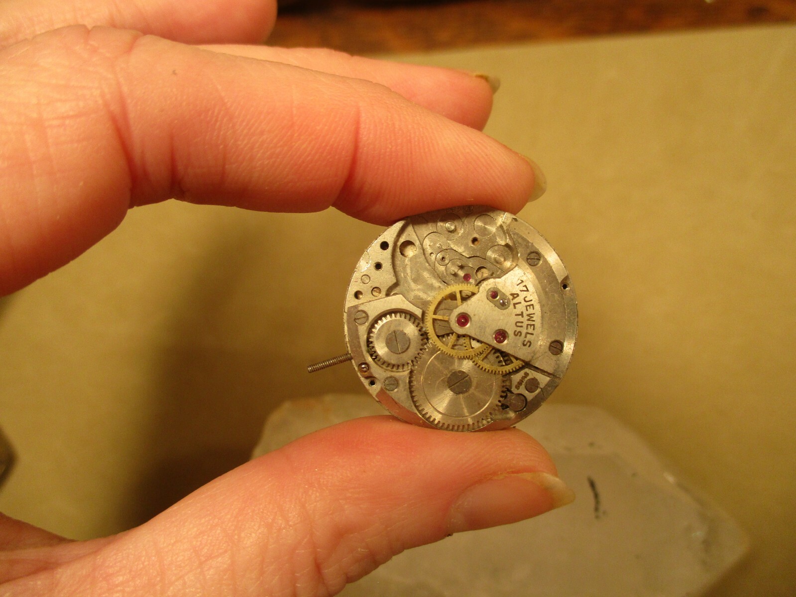 Vintage Altus Aviation Watch Movement. Airplane on Dial! | eBay