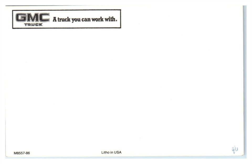 1986 GMC W7 Forward Postcard *6V25 | eBay