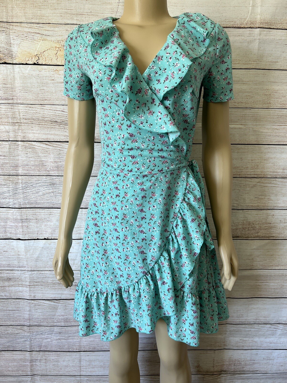 ArinA Women Floral Wrap Dress Feels Like Cotton Size… - Gem