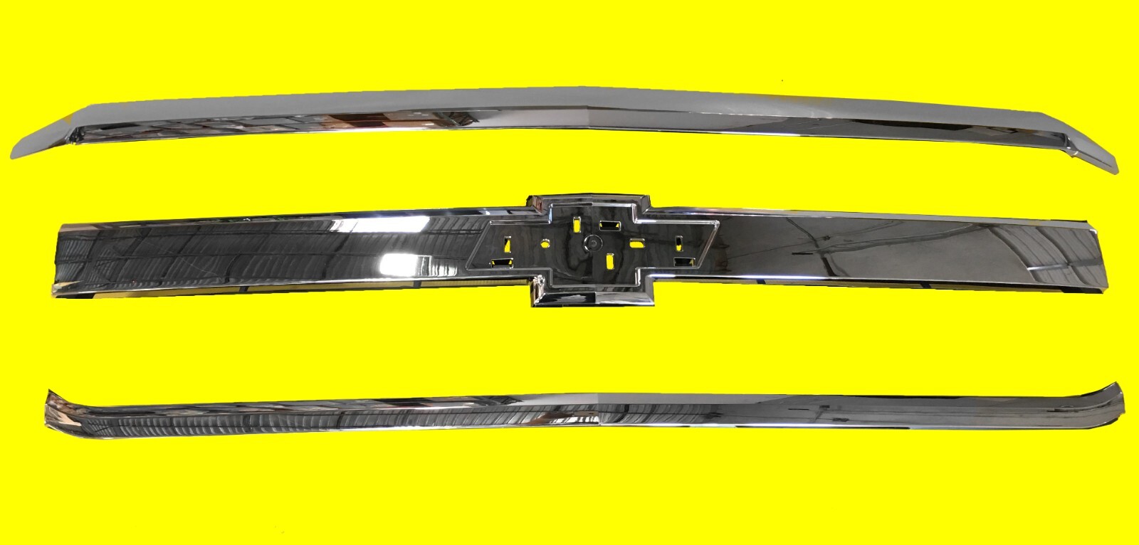 NEW Chevy Silverado HD Grille 2015-19 (3 Bar Only) Chrome 23335299-PFM ...