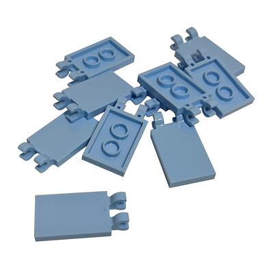 10 LEGO Tile, Modified 2 x 3 with 2 Open O Clips Bleu Clair Brillant | eBay