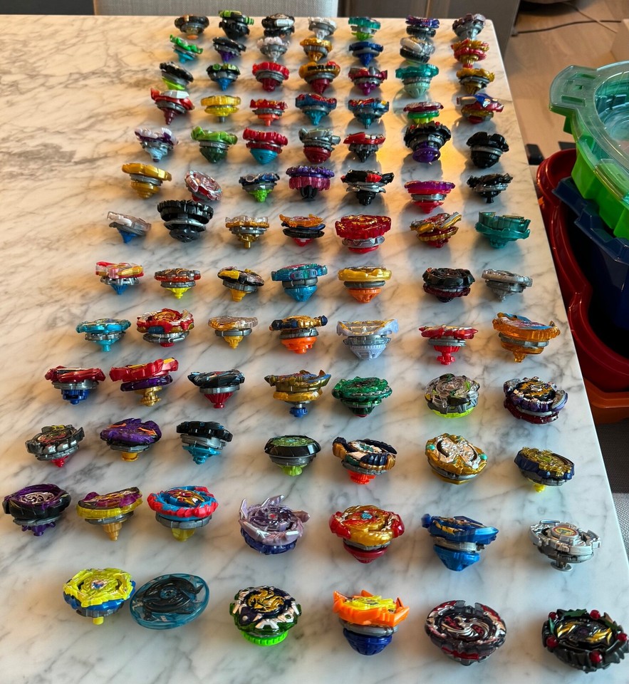 Highest Quality Beyblade Metal Lot - 89 complete beyblades, lightly ...