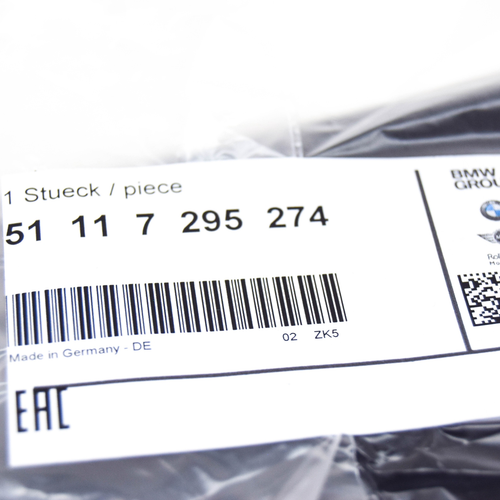 NEW BMW 7 F01 FRONT BUMPER LICENSE NUMBER PLATE 51117295274 7295274 ...