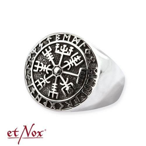 Real Etnox Viking Compass Ring 925er Silver Jewelry - New, Size 60 | eBay