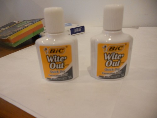 BIC Wite-Out Quick Dry Correction Fluid White (lot Of 2) | eBay