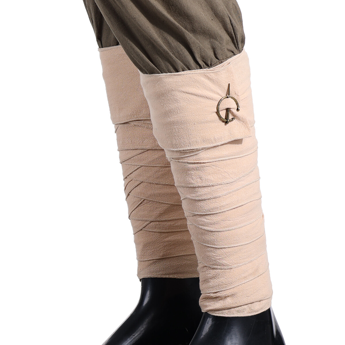Medieval Mens Legwraps LARP Viking Putties Leg Wraps With Clasps Saxon ...